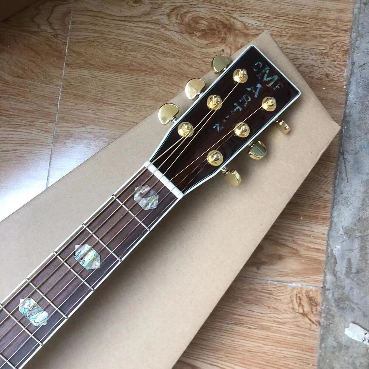 Custom acoustic guitar Martin D45 cutaway guitar