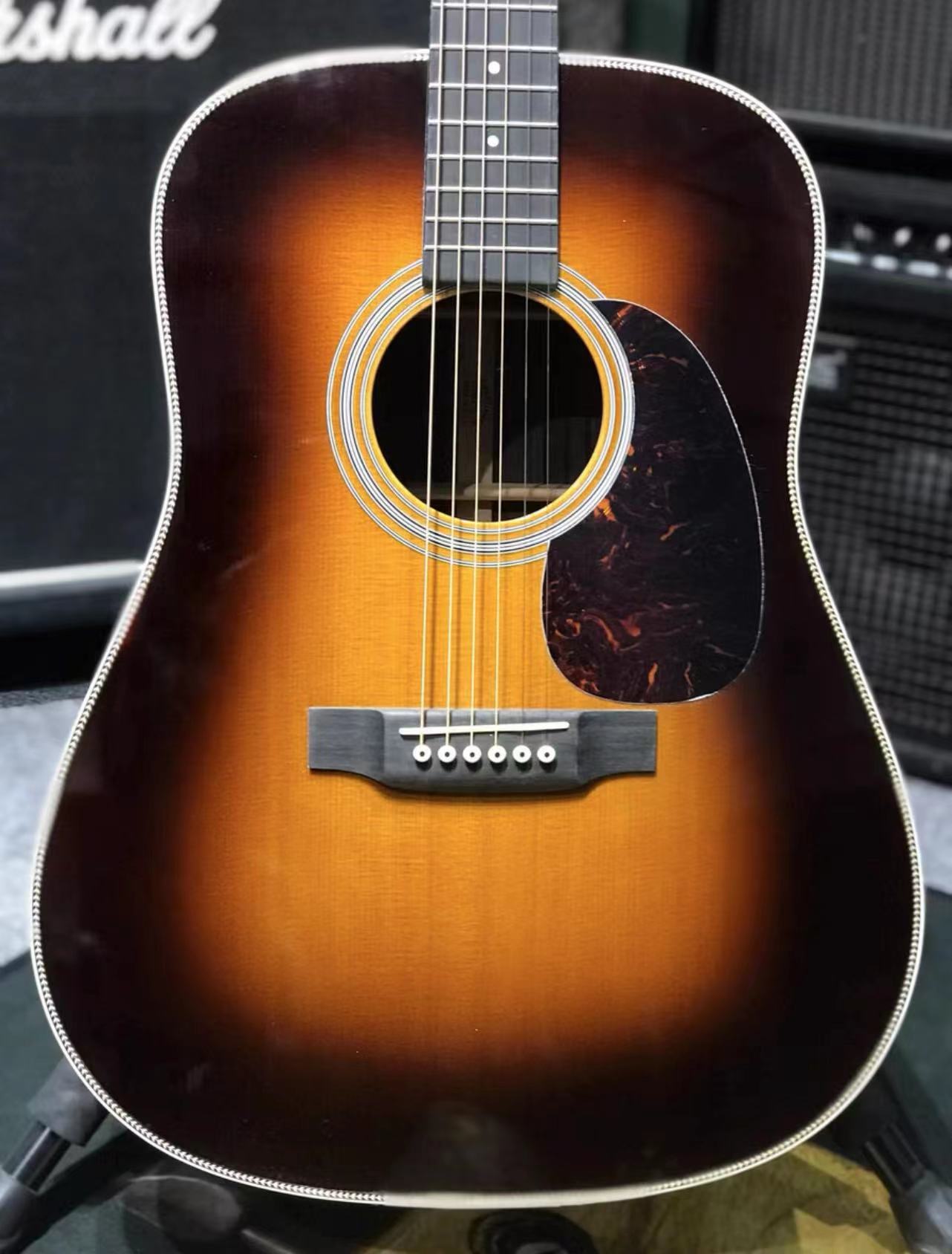 Custom Martin d-28 guitar sunburst for sale